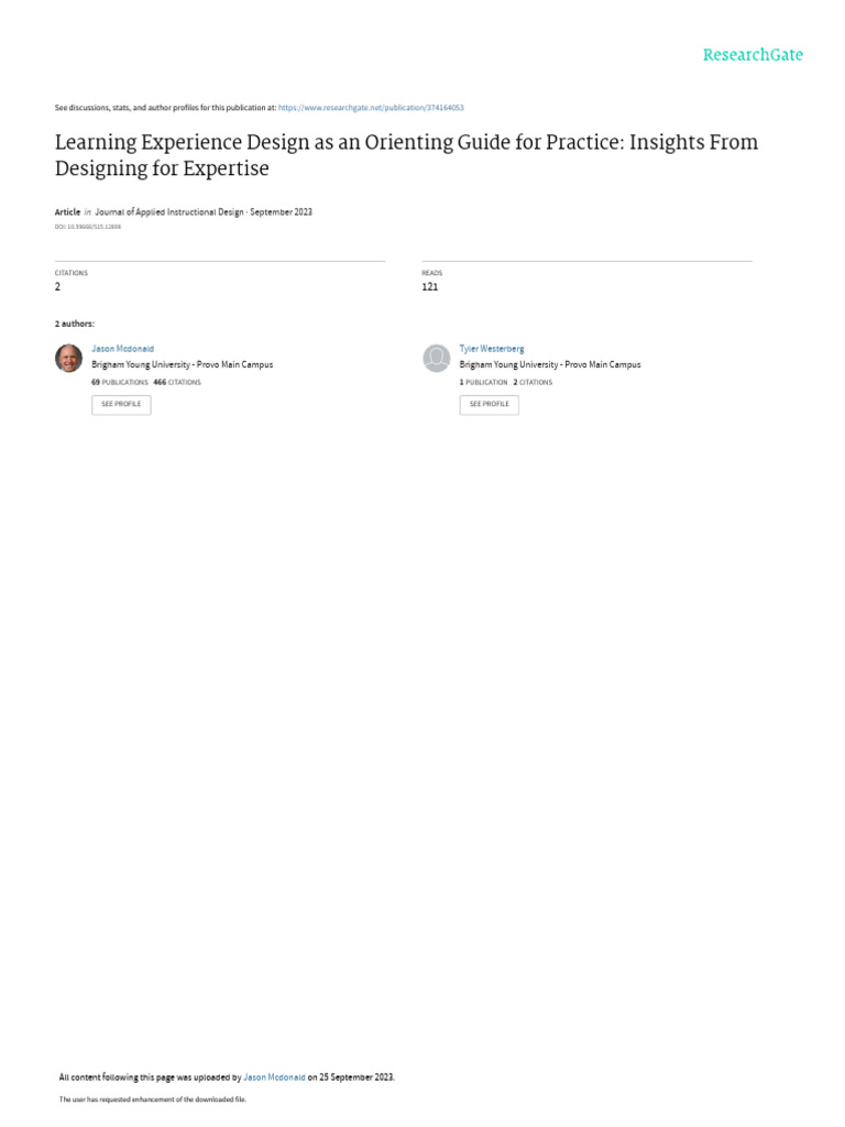 LXD As An Orienting Guide | PDF