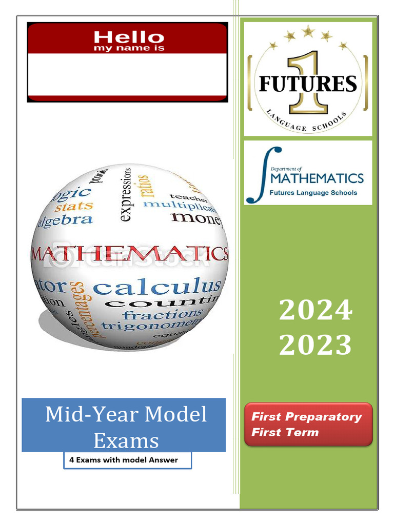 Math Mid Year Model Exams 1prep Term1 | PDF