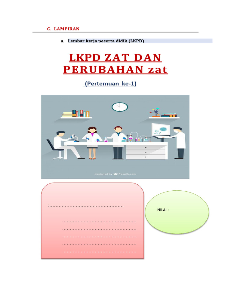 LKPD ZAT DAN PERUBAHAN ZAT | PDF