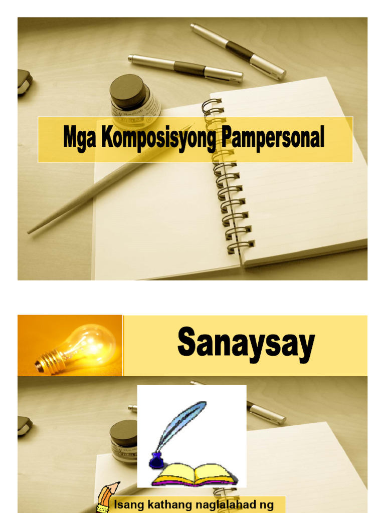 Komposisyong Pampersonal | PDF
