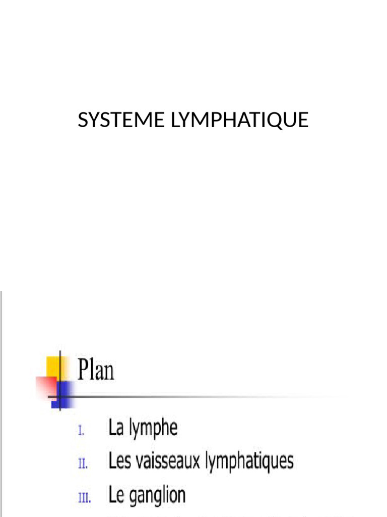 Systeme Lymphatique | PDF