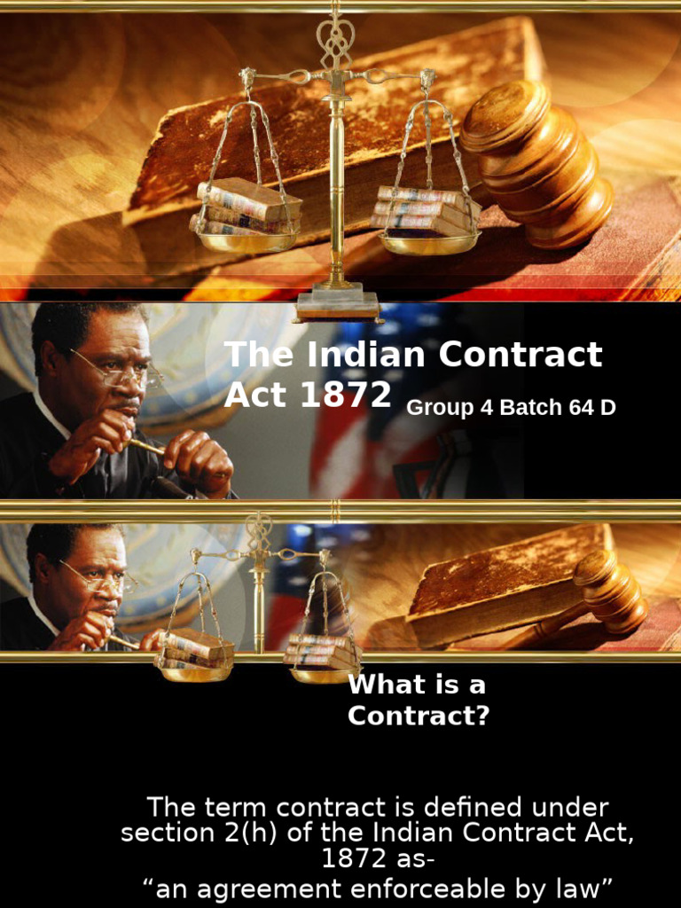 Indian Contract Act 1872 | PDF
