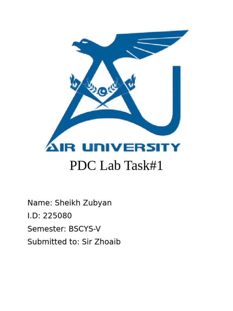 PDC LabTask#1 | PDF