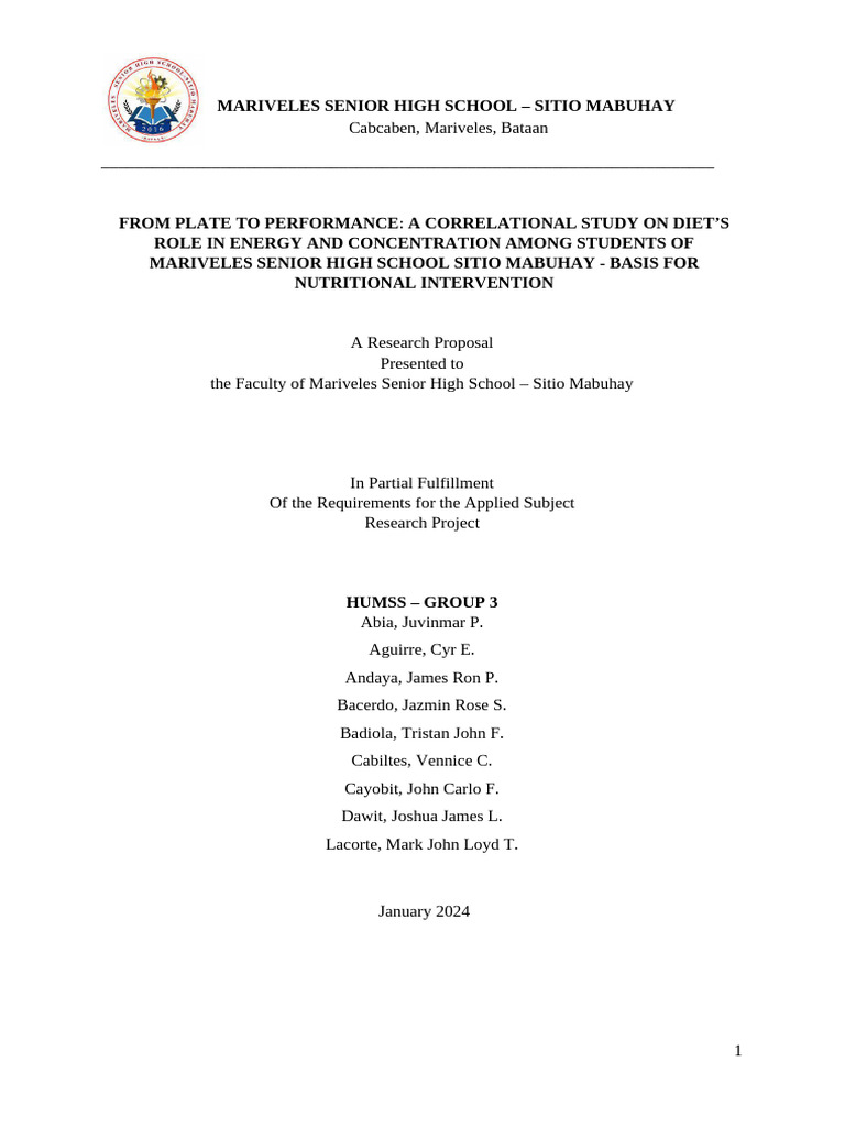 Group 1 (12 STEM - Lapid) - Final Manuscript | PDF