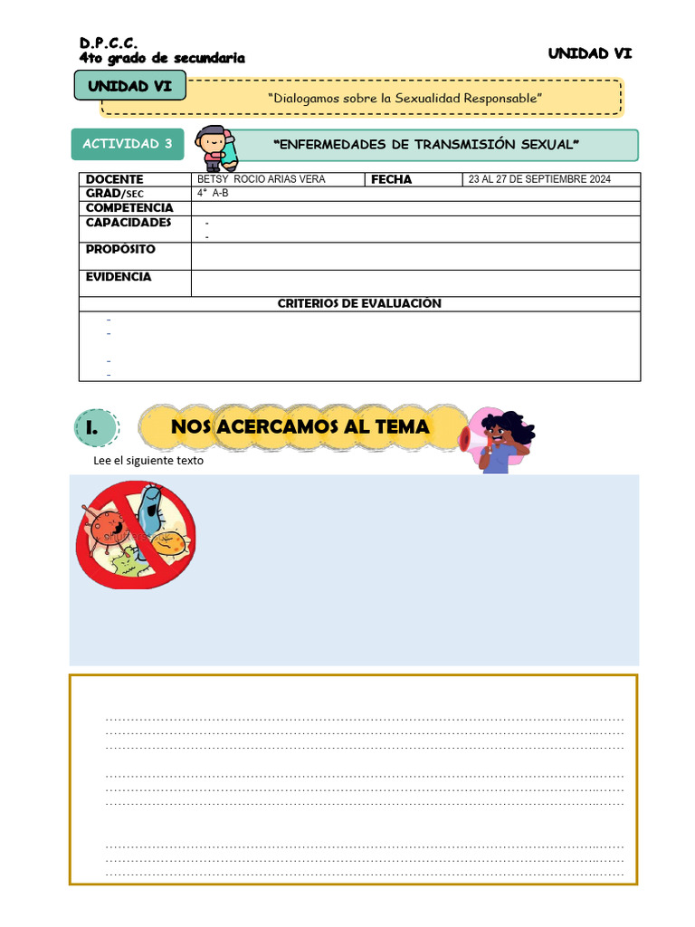 4° DPCC - Actv.03-Uni.6 2024 | PDF | Immunology | Diseases And Disorders