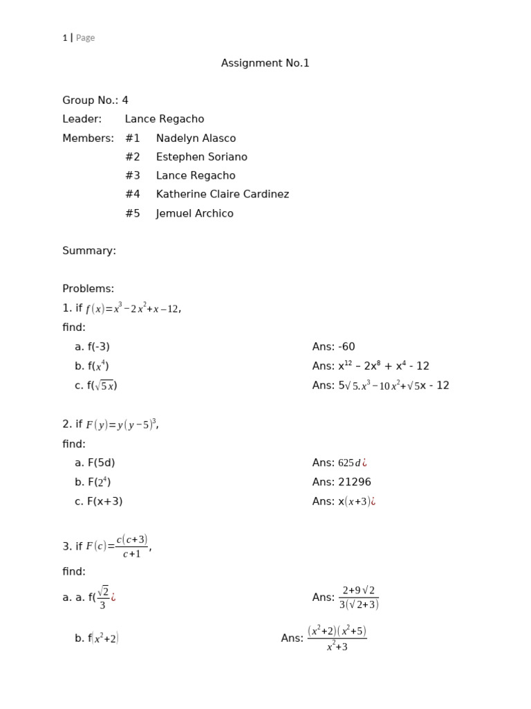 Assignment-No.1-group-4 | PDF Assignment-No.1-group-4 | PDF