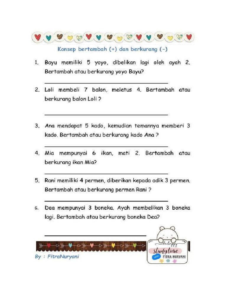 latihan tk | PDF
