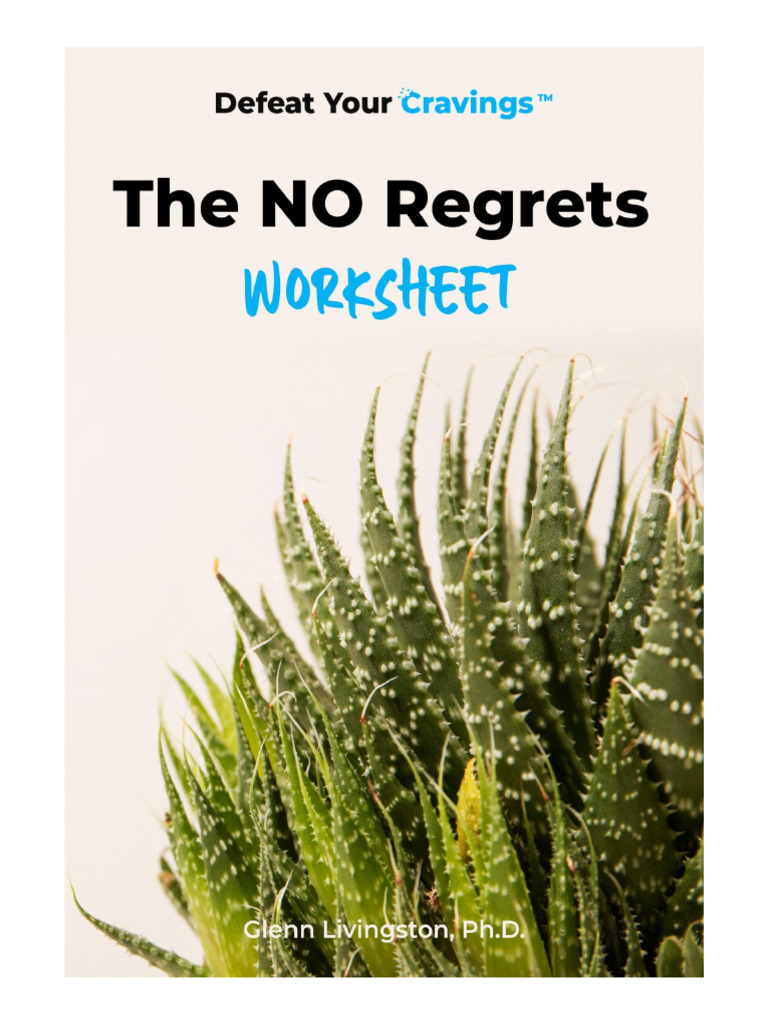 No Regrets Worksheet | PDF