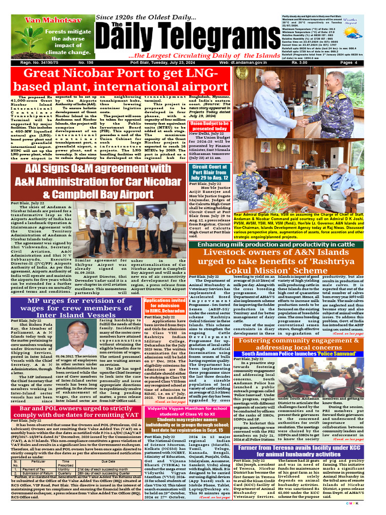 #The Daily Telegrams July 23 | PDF