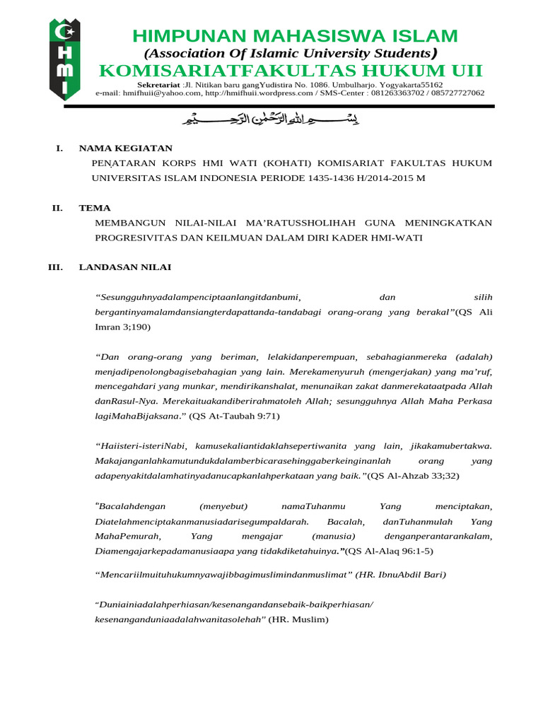 Contoh Proposal Seminar | PDF