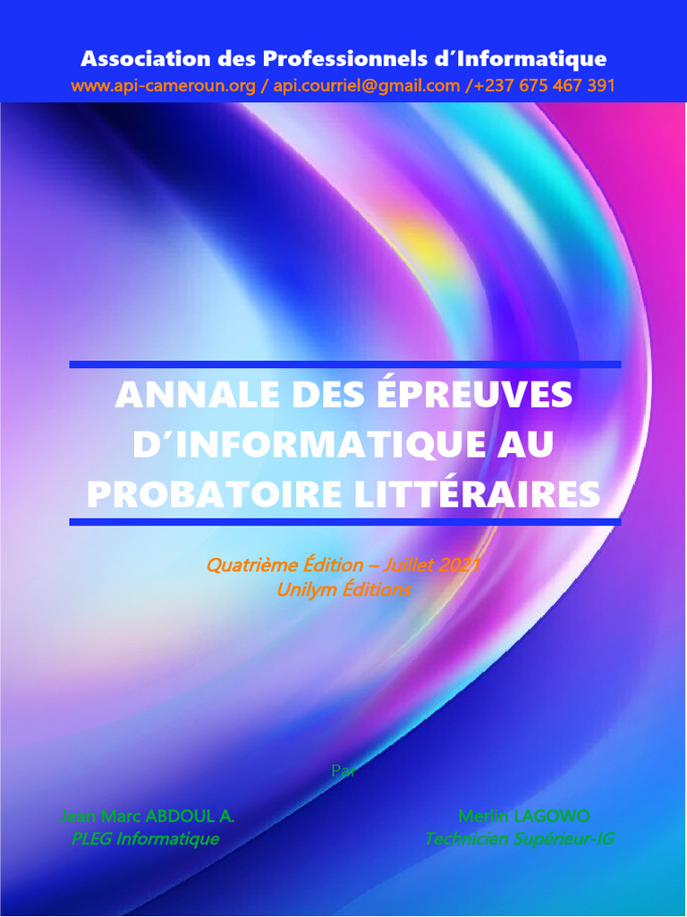 Annale Info 1 Litt ESG | PDF