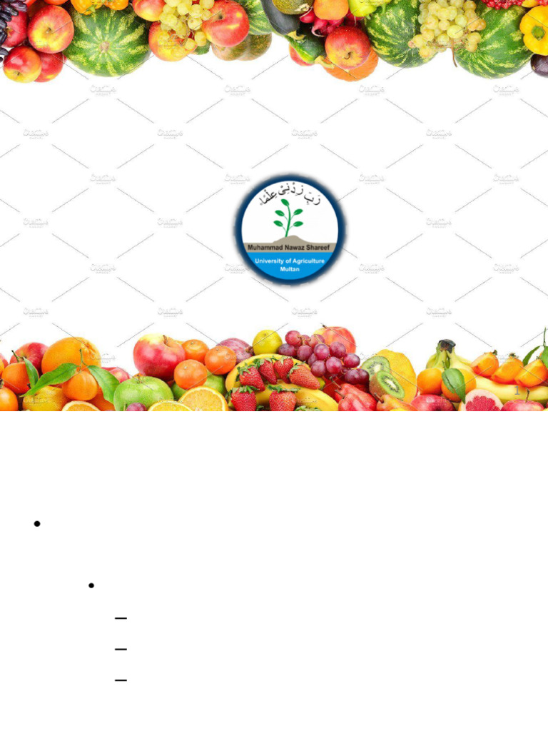 Hort-305 (Introduction and Importance of Horticulture) | PDF