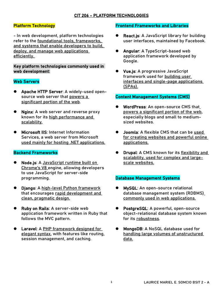 Platform Tech Reviewer | PDF