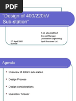 Basic of 400KV Substation Design | PDF | Electrical Substation ...