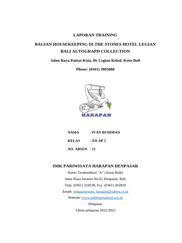 LAPORAN training ivan | PDF