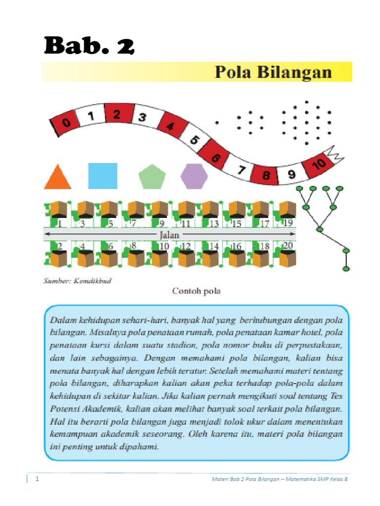 Materi Pola Bilangan | PDF