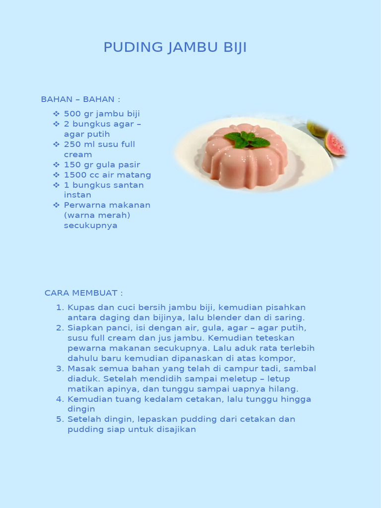 Puding Jambu | PDF