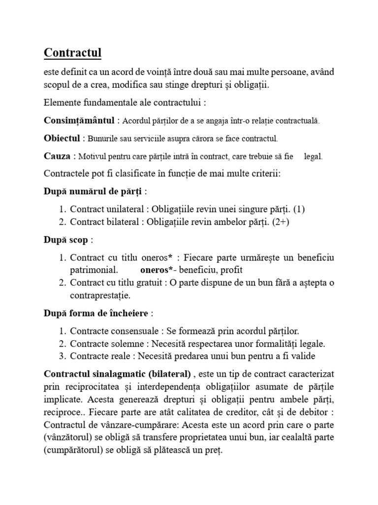 Contractul | PDF