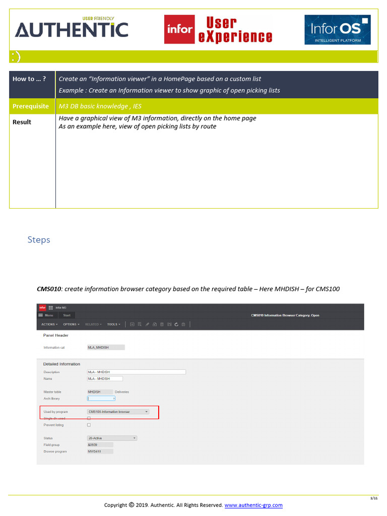 2019 - UX - How To - Create A Custom Information Viewer Based On Custom ...