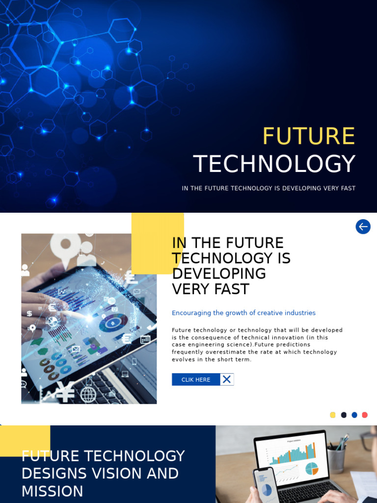 Blue & Yellow Professional Future Technology Presentation | PDF