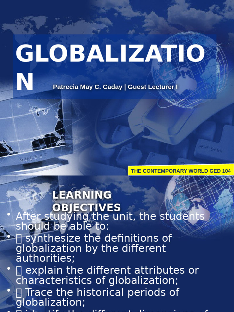Topic 1 Intro To Globalization | PDF