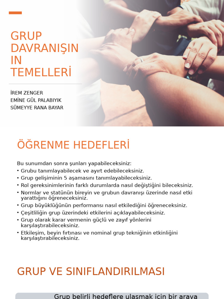 Grup Davranisinin Temelleri. 3 Guncel | PDF