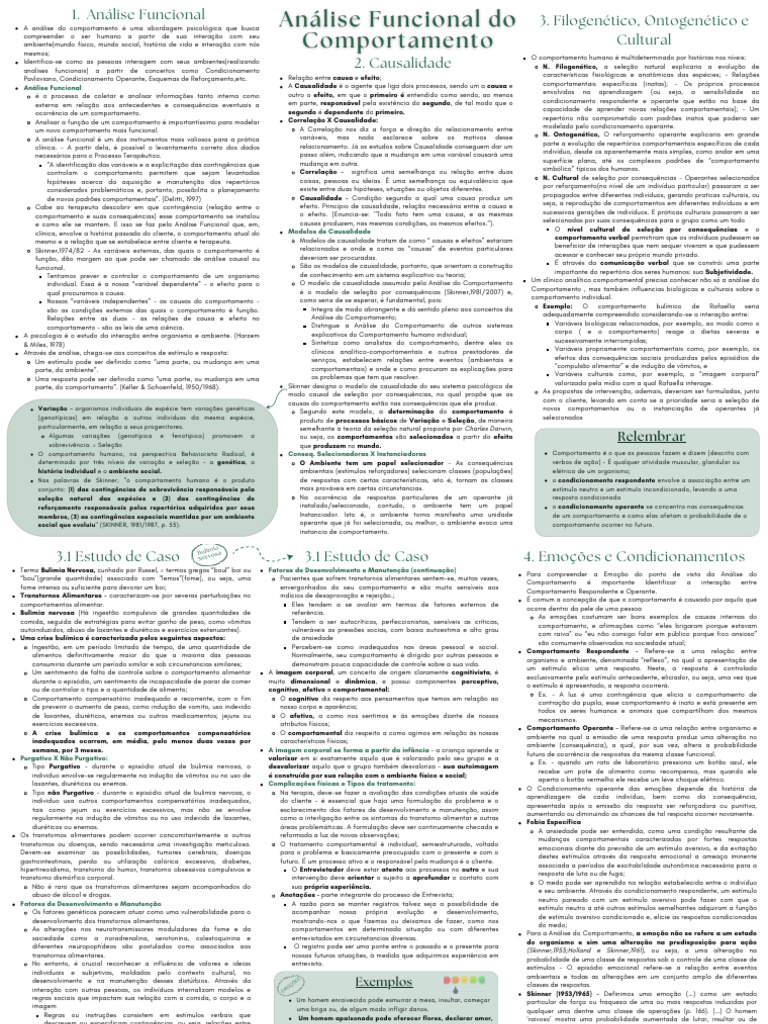 Análise Funcional do Comportamento | PDF