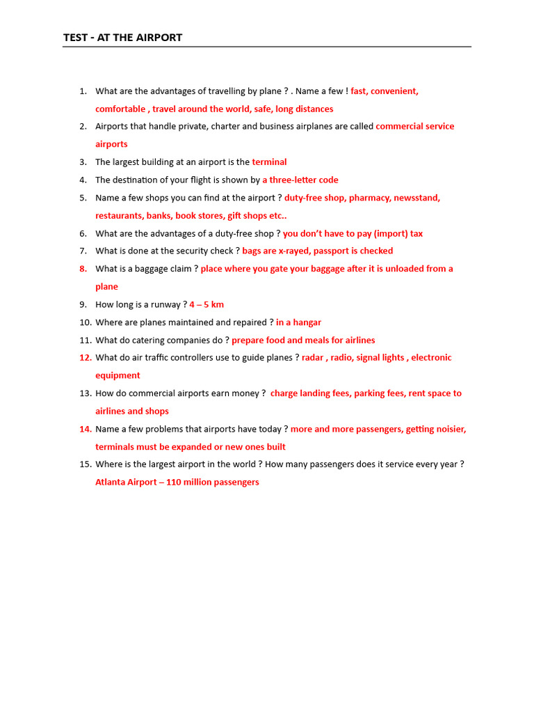 Airport Test Key | PDF