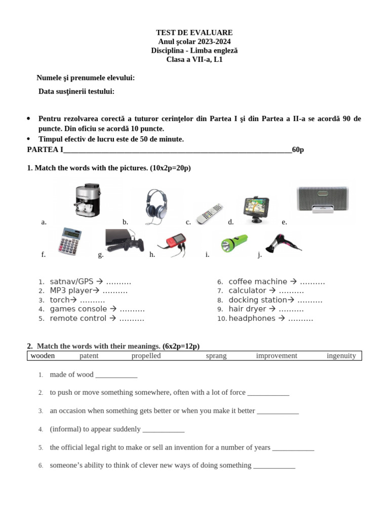 Test - Cls - 7 - Module 2 | PDF