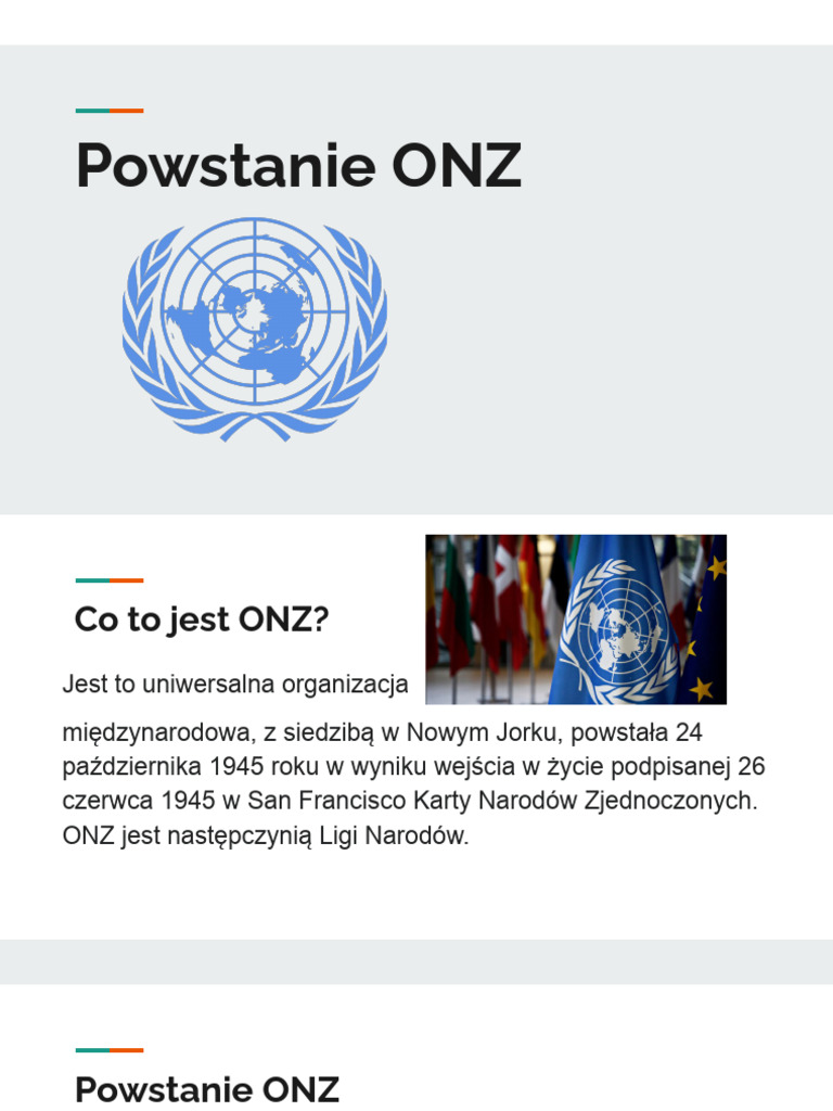Powstanie ONZ | PDF