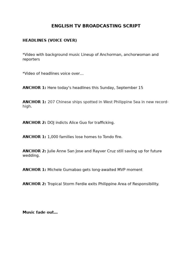 (MIL) Group 4 TV Broadcasting | PDF | Rain | South China Sea