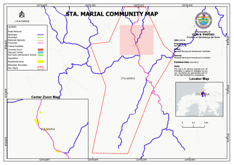 Sta Maria Community Map | PDF