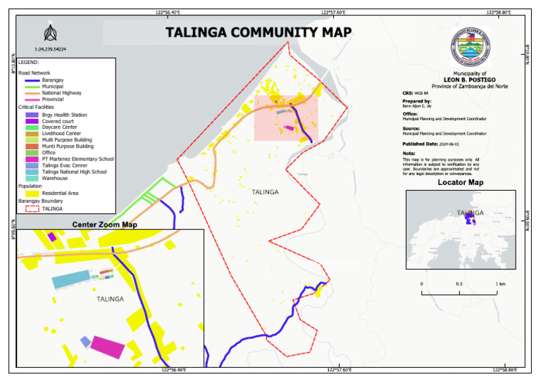 Talinga Community Map | PDF