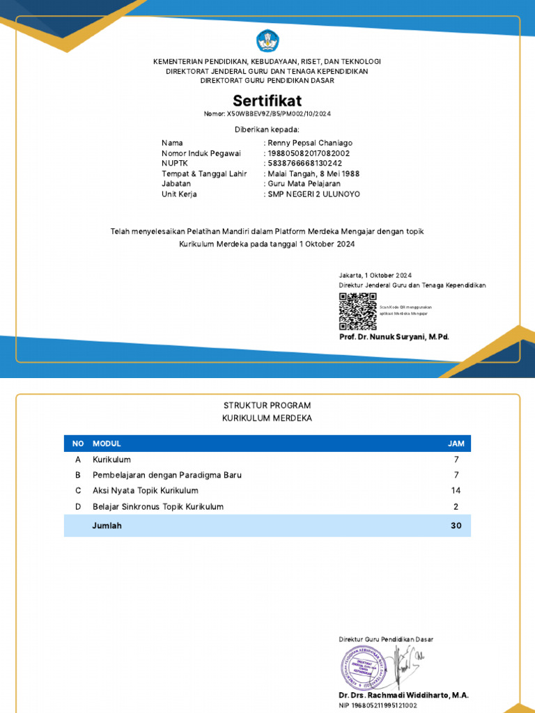 Serti Aksi Nyata RENI 2 | PDF