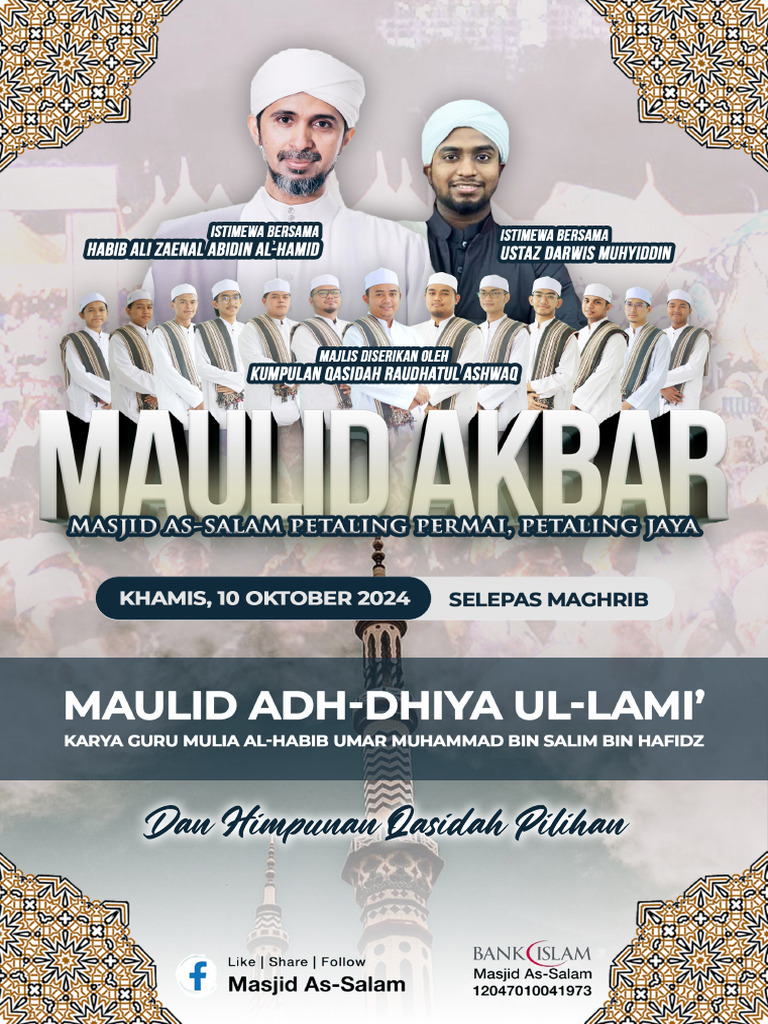 Maulid Akbar Masjid As-Salam 2024 (v2) | PDF | Abrahamic Religions ...