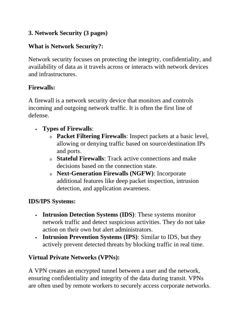 Isc2 Network Security Notes | PDF