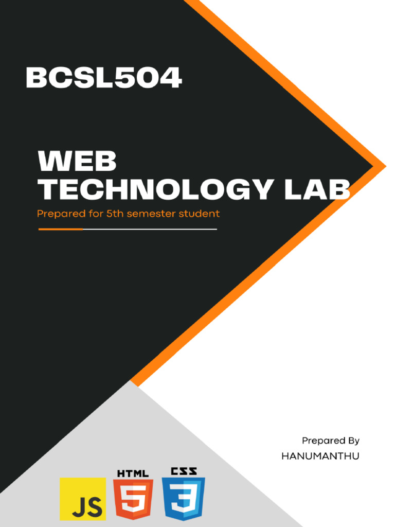 Web Technology Lab Manual | PDF