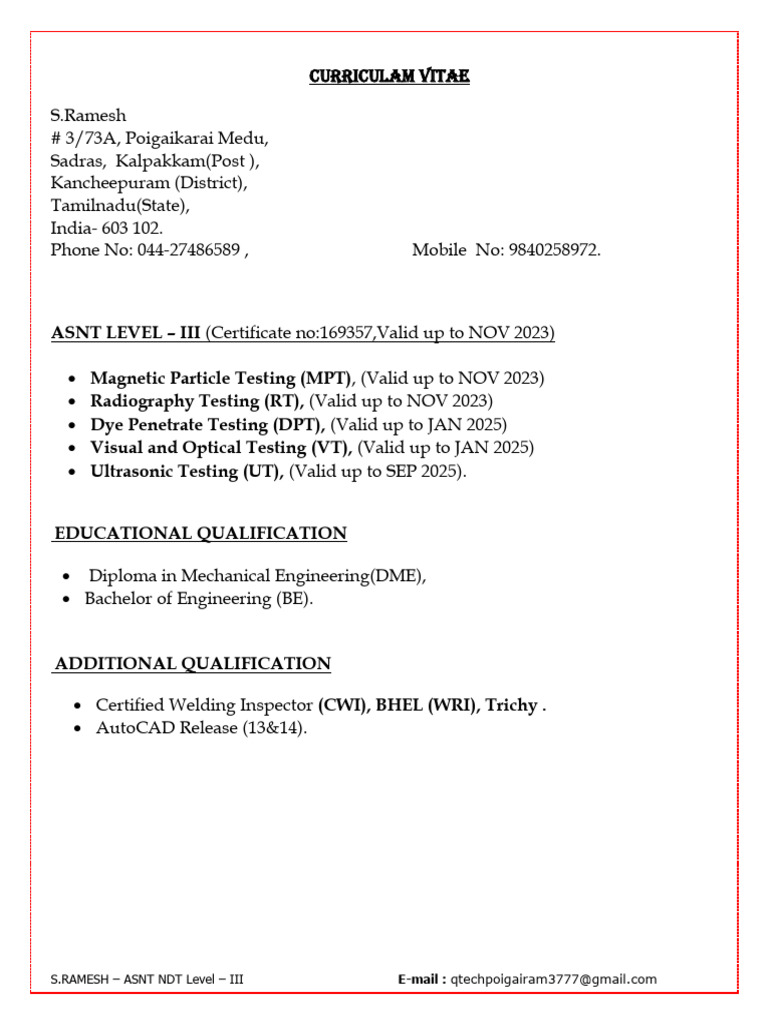 RAMESH UPDATED RESUME (Jan2020) | PDF