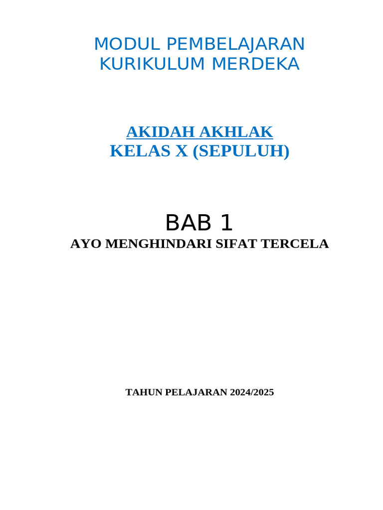 Aa - 10 Modul Bab 1 | PDF