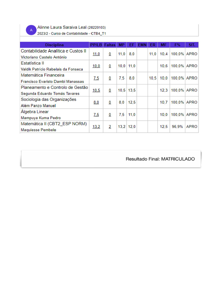 UNIMESTRE - Sistema de gestão educacional | PDF