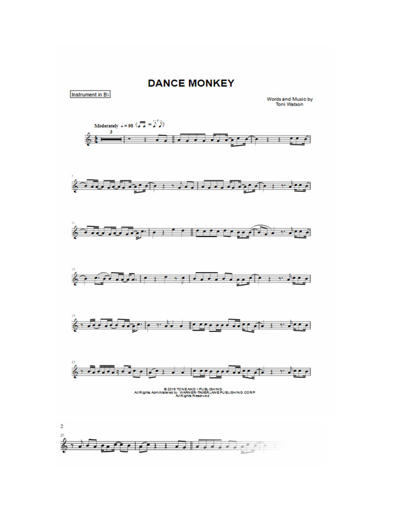 Dance Monkey | PDF