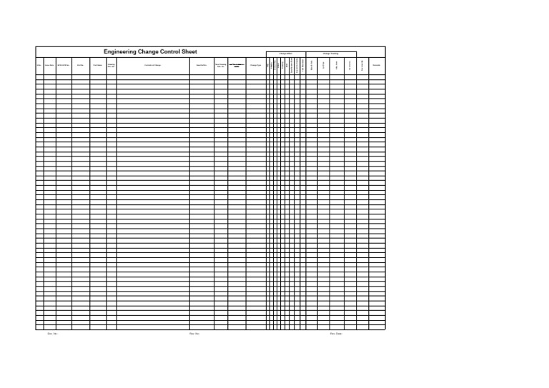 ECN Change Control Sheet | PDF