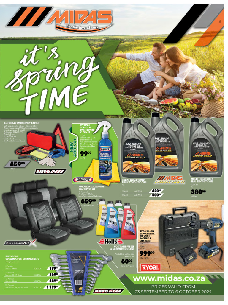 Midas Spring Brochure 2024 Rsa | PDF
