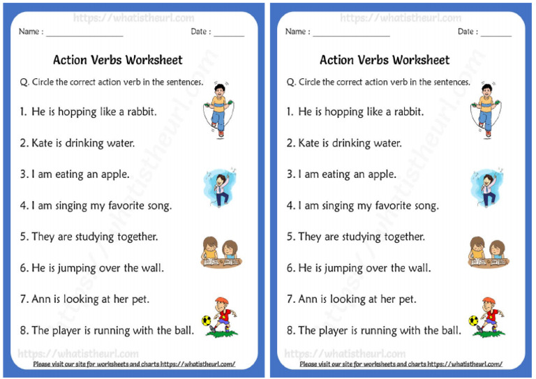 action words activity | PDF