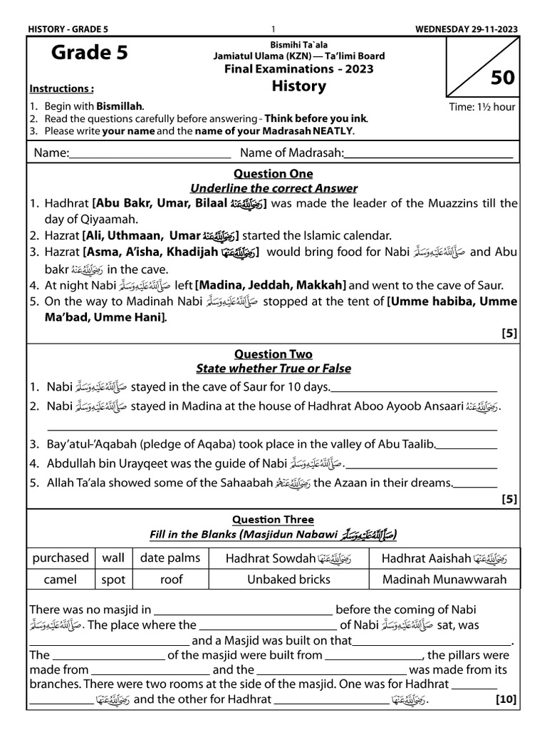 Hist 5-Final 23 | PDF