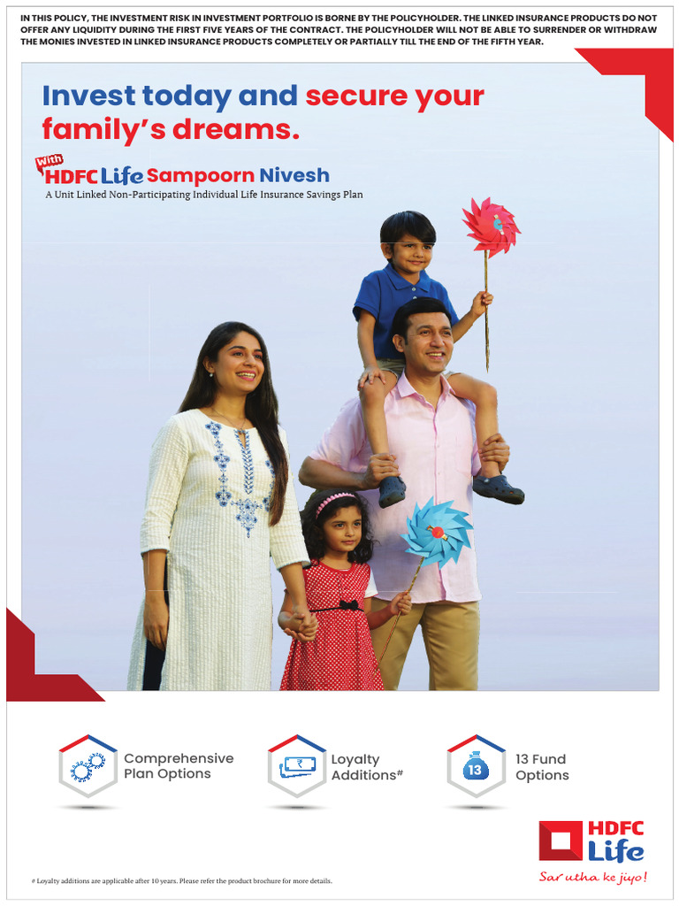 MC0620179931 HDFC Life Sampoorn Nivesh Retail Brochure | PDF