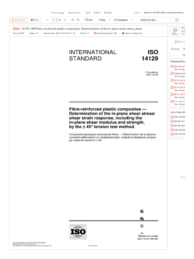 Iso 14129-1997 | PDF