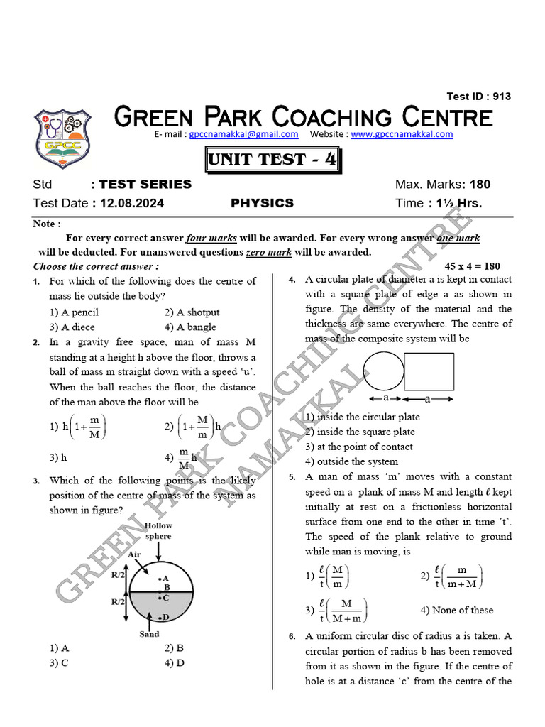 TS Un4 Phy Eds QP | PDF