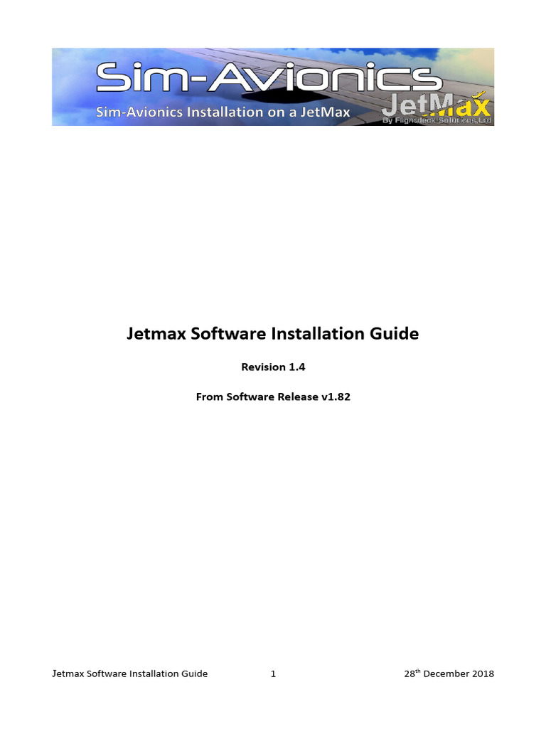 JetMax Software Installation Guide 737 | PDF