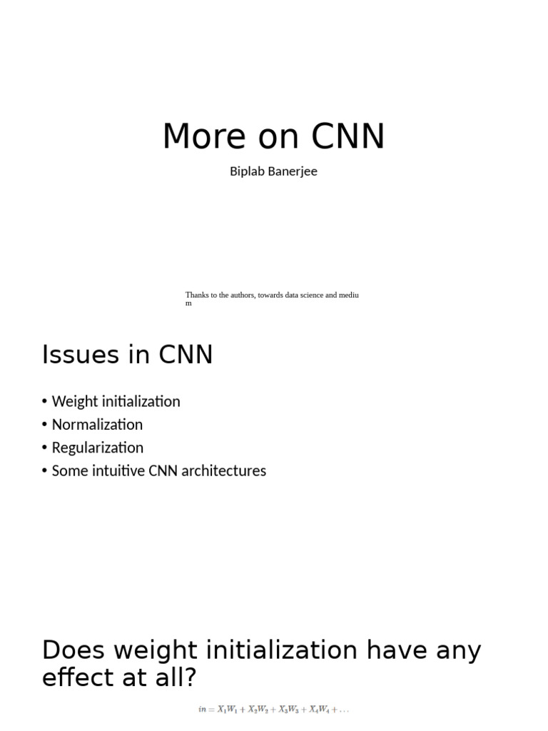 More On CNN | PDF